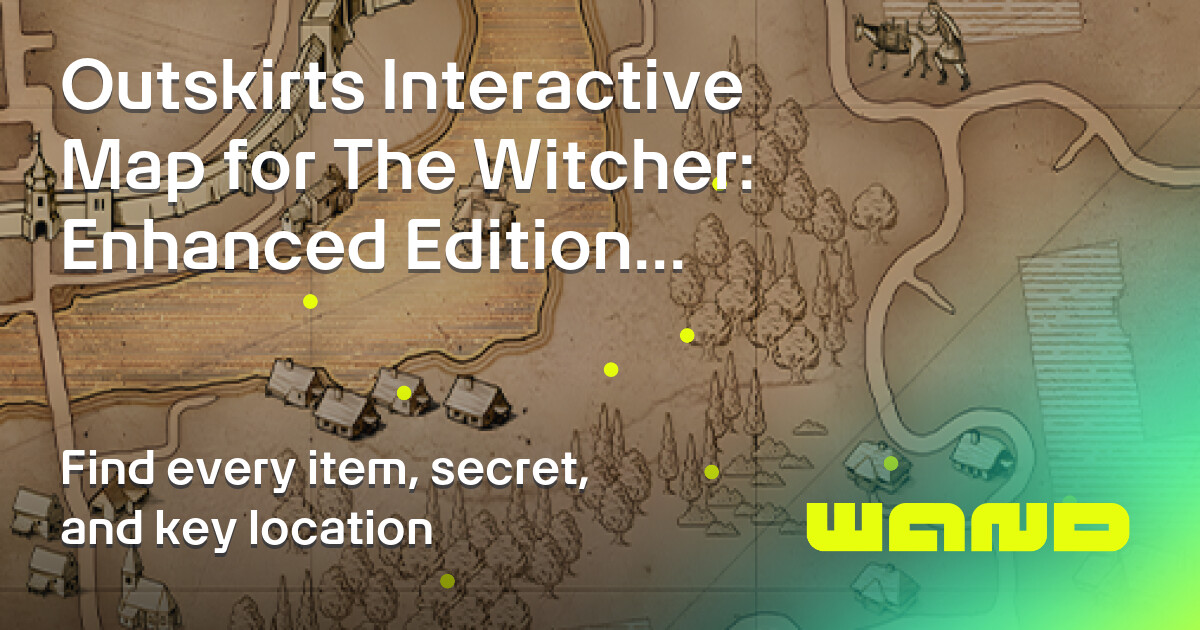 Main Quest - Outskirts Map for The Witcher: Enhanced Edition Director's ...
