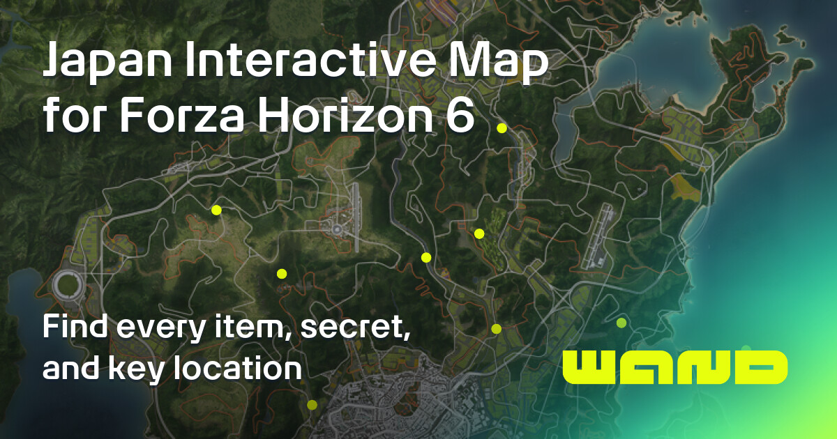 Treasure Chest - Japan Map for Forza Horizon 6 Checklist | WeMod Maps
