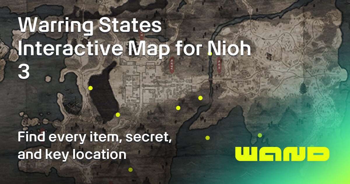 Six Jizo - Mapa Warring States para Nioh 3 Checklist | WeMod Maps