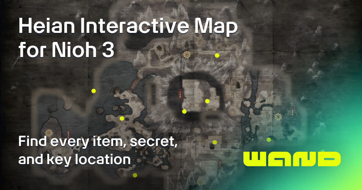 Heian Map for Nioh 3 Checklist by Category - 100% Completion Guide ...