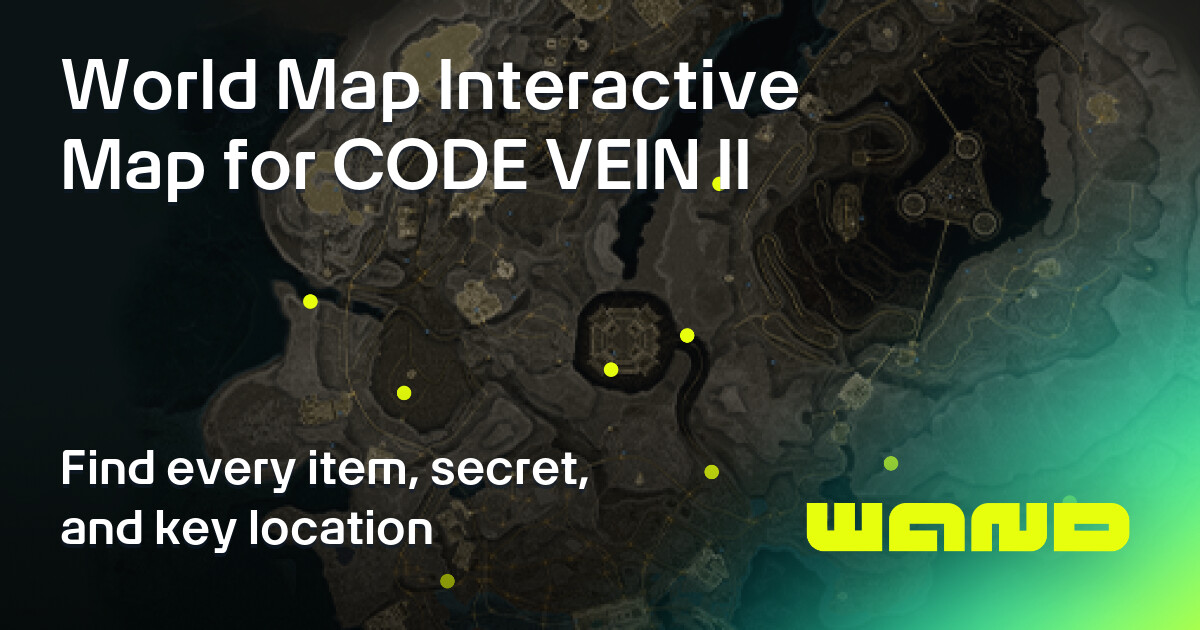 World Map for CODE VEIN II Checklist by Category - 100% Completion ...