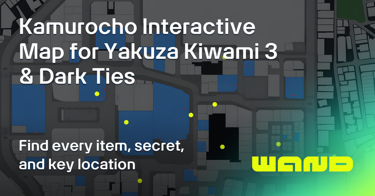 Turf War - Kamurocho Map for Yakuza Kiwami 3 & Dark Ties Checklist ...
