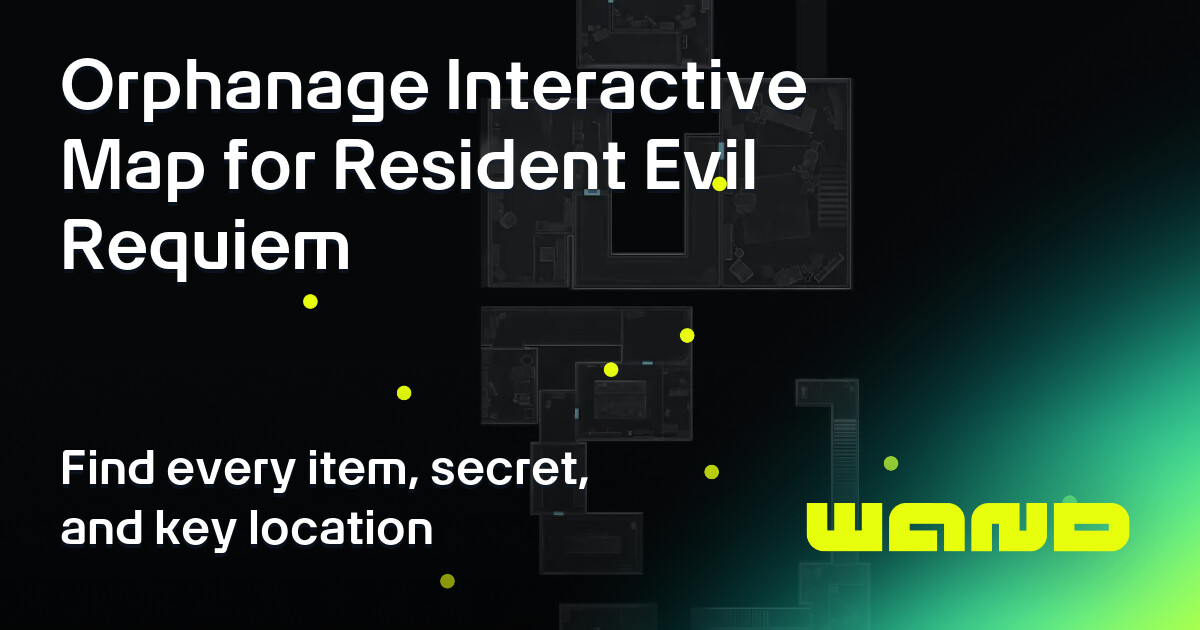 Orphanage Map for Resident Evil Requiem Checklist by Category - 100% ...