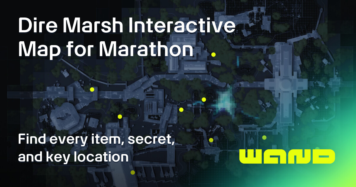 Region - Dire Marsh Map for Marathon Checklist | WeMod Maps