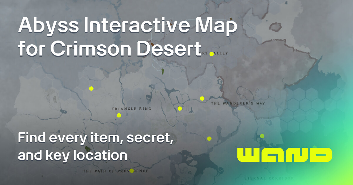 Crimson Desert 的 Abyss 地图 | Wand