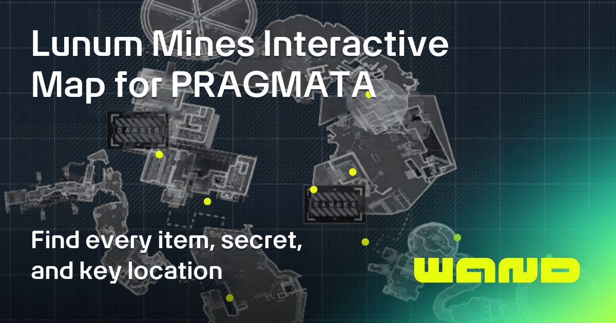 Lunum Mines Map for PRAGMATA Checklist by Category - 100% Completion ...