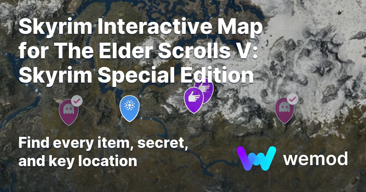 Mapa Skyrim para The Elder Scrolls V: Skyrim Special Edition | WeMod