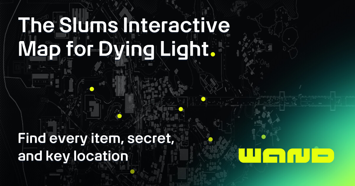 Underwater Algae - The Slums Map for Dying Light Checklist | WeMod Maps