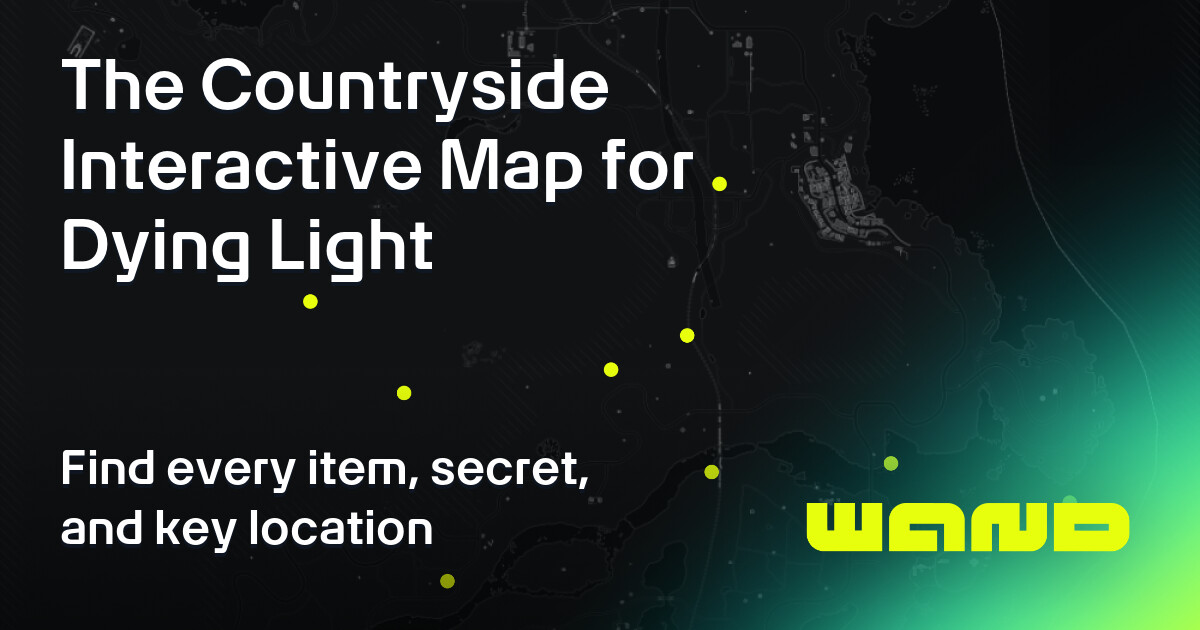 Mapa The Countryside para Dying Light Checklist by Category - 100% ...