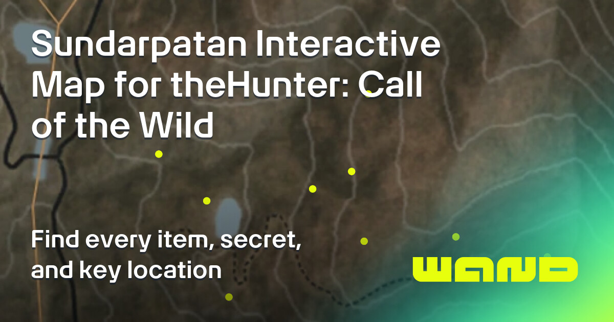 Landmark - theHunter: Call of the Wild 的 Sundarpatan 地图 Checklist ...
