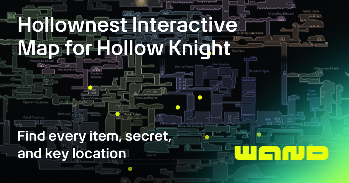 Hallownest Map for Hollow Knight | Wand