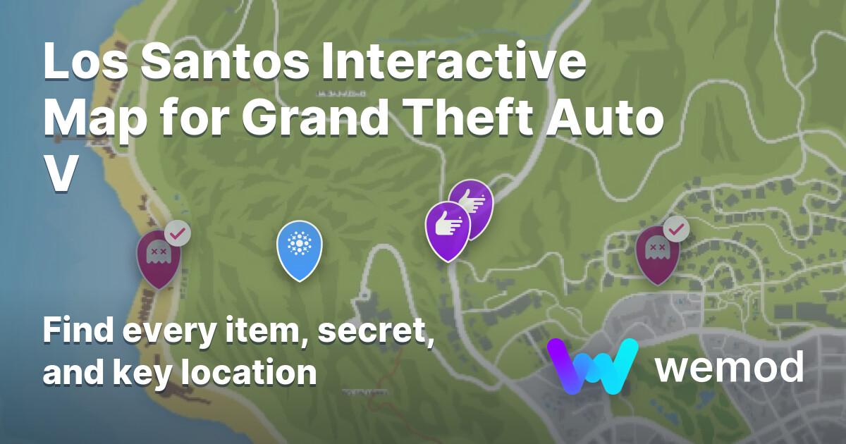 Peta Los Santos untuk Grand Theft Auto V Legacy | Wand
