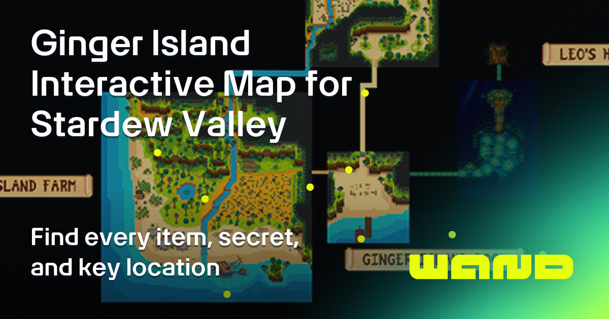Ginger Island Map for Stardew Valley | Wand
