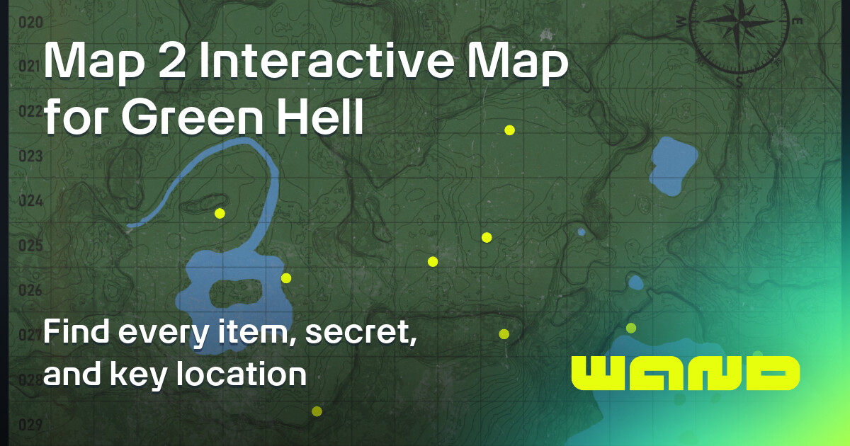 Mapa Map 2 para Green Hell | Wand