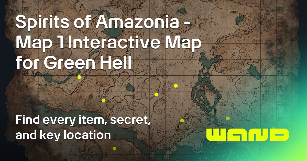 Green Hell için Spirits of Amazonia - Map 1 Haritası | Wand