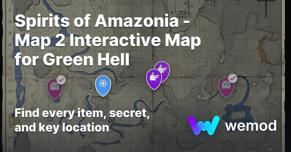Spirits of Amazonia - Map 2 Map for Green Hell | WeMod