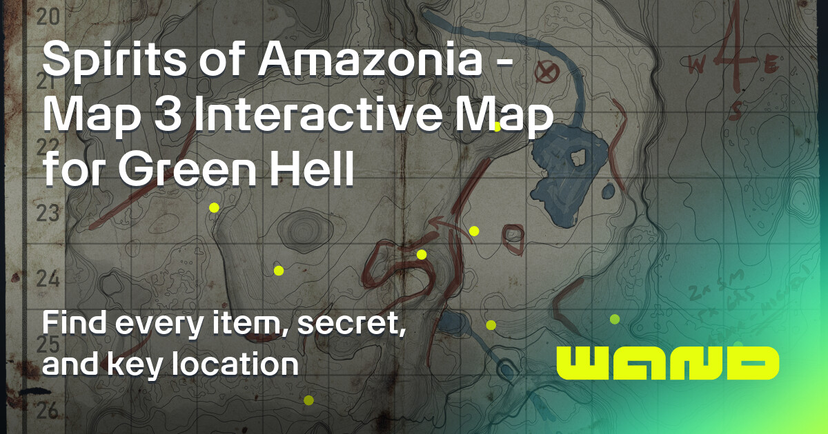 Mapa Spirits of Amazonia - Map 3 para Green Hell | Wand