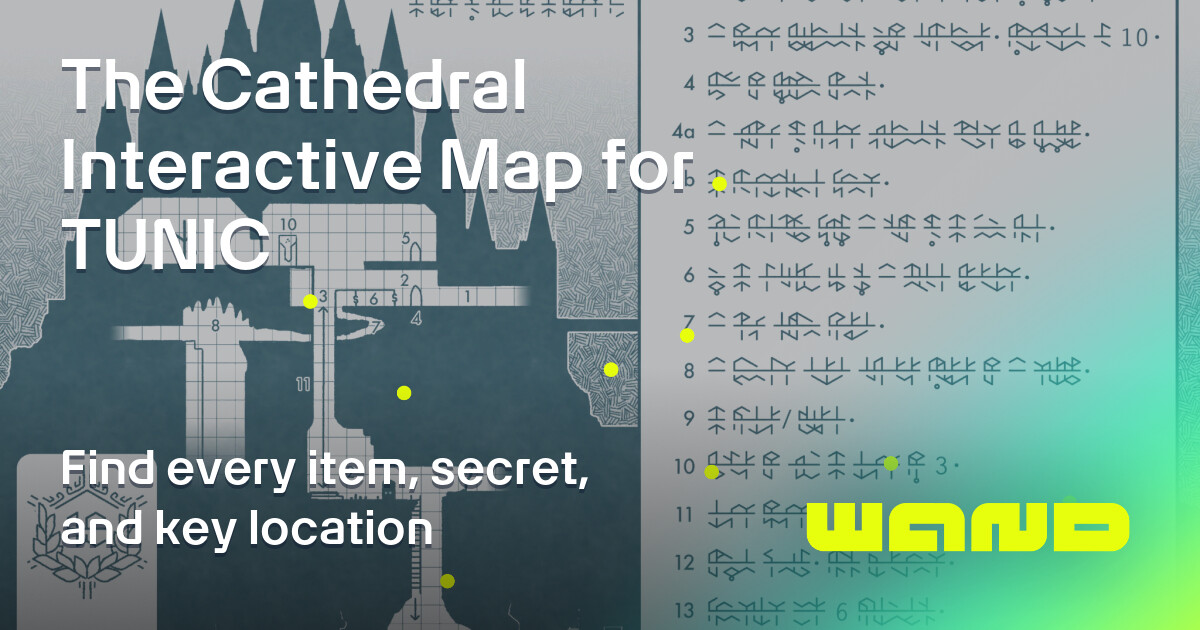 Interactable - The Cathedral Map for TUNIC Checklist | WeMod Maps