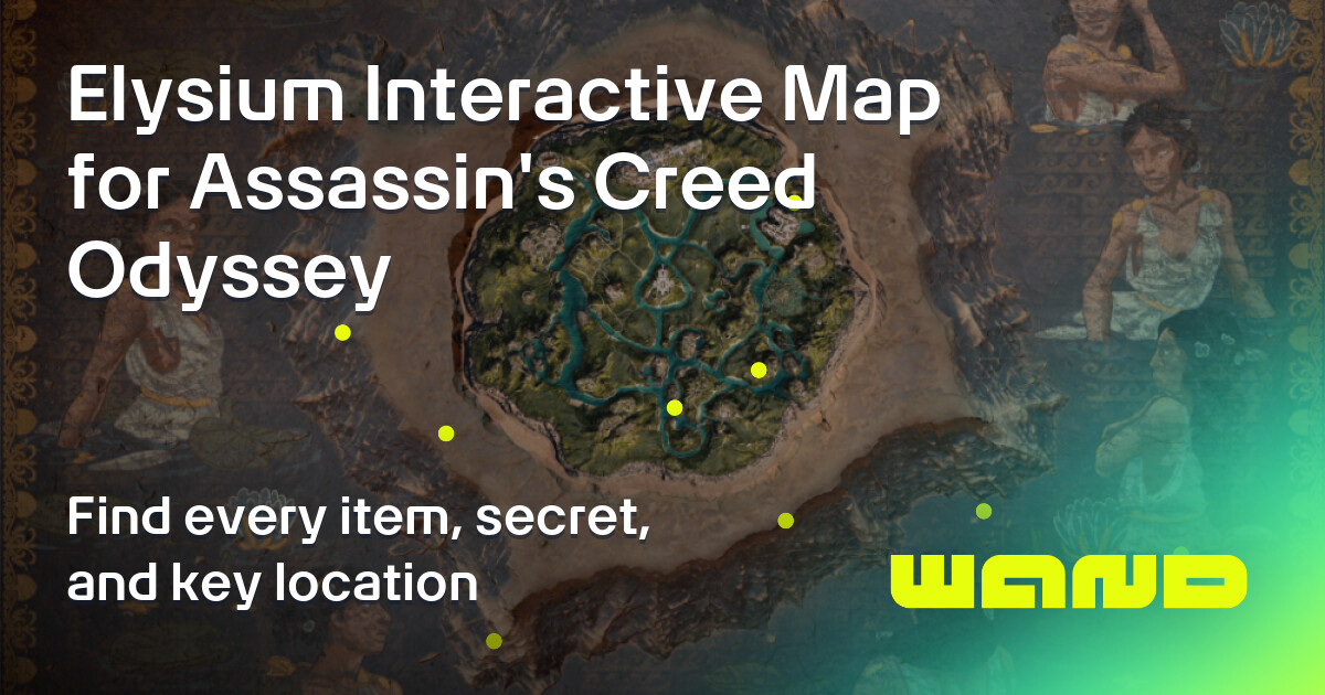 Elysium Map for Assassin's Creed Odyssey Checklist by Category - 100% ...