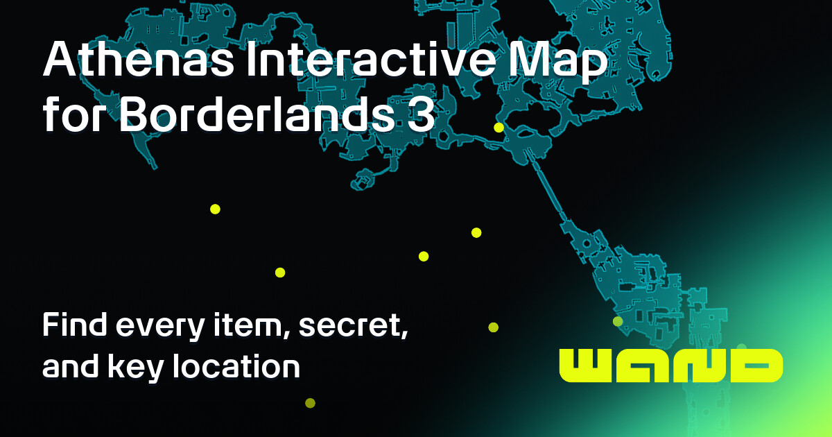 Athenas Map for Borderlands 3 Checklist by Category - 100% Completion ...