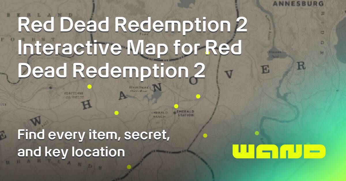 Arma - Mapa Red Dead Redemption 2 para Red Dead Redemption 2 Checklist ...