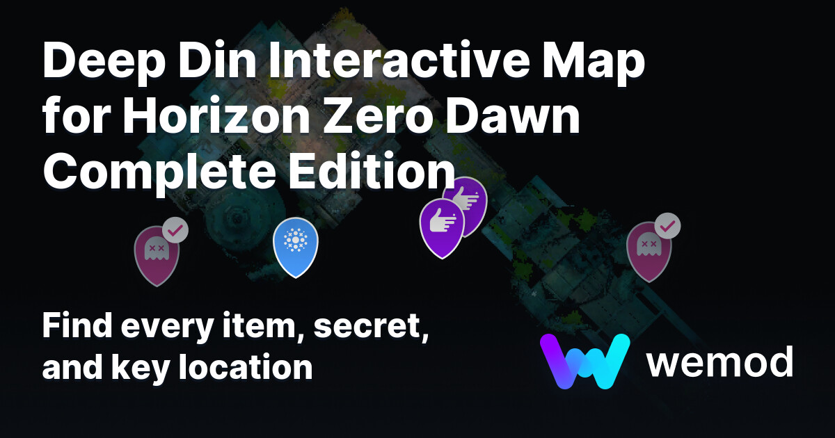 Mapa Deep Din para Horizon Zero Dawn Complete Edition | Wand