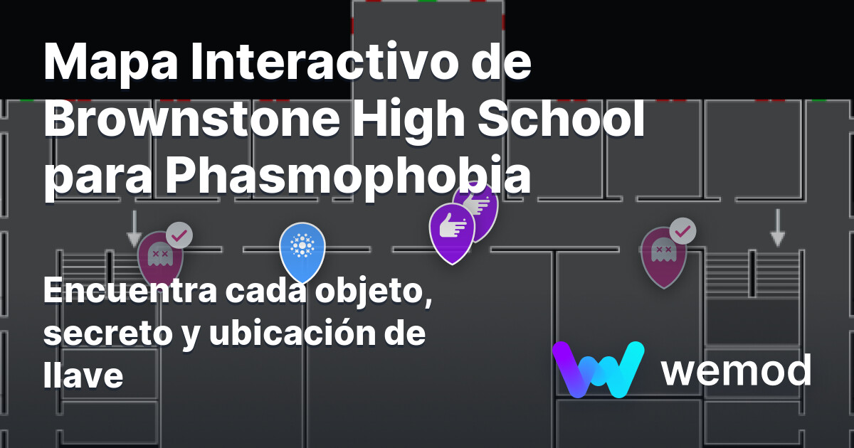 Mapa Brownstone High School para Phasmophobia | WeMod