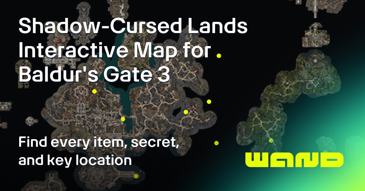Unique Armor - Shadow-Cursed Lands Map for Baldur's Gate 3 Checklist ...