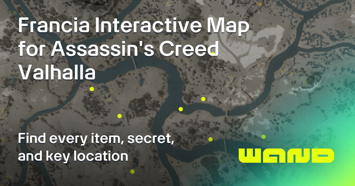Treasure Hoard Map - Francia Map for Assassin's Creed Valhalla ...
