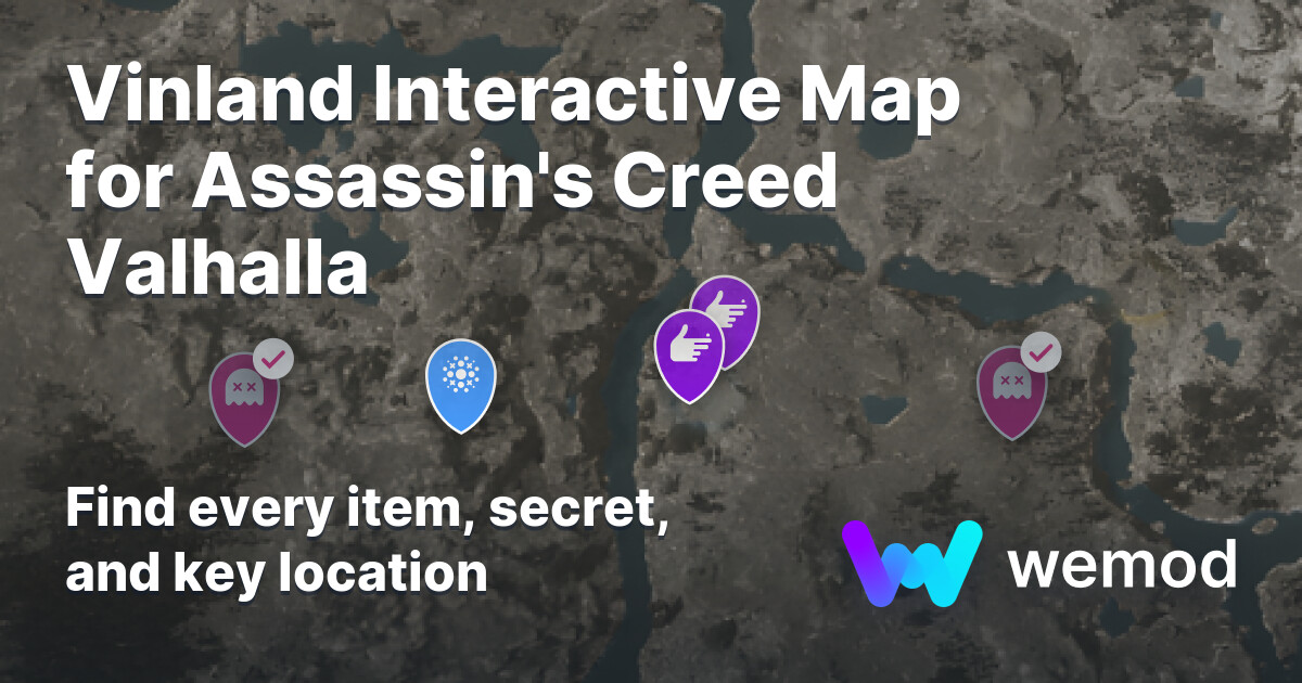 แผนที่ Vinland สำหรับ Assassin's Creed Valhalla | Wand