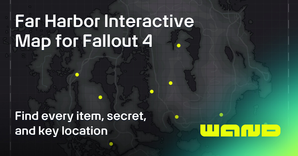 Far Harbor Map for Fallout 4 | Wand