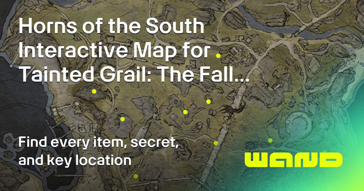 Ethereal Cobweb - Horns of the South Map for Tainted Grail: The Fall of ...