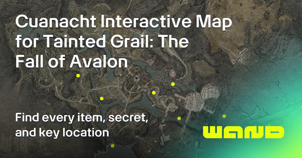 Mapa Cuanacht para Tainted Grail: The Fall of Avalon | Wand