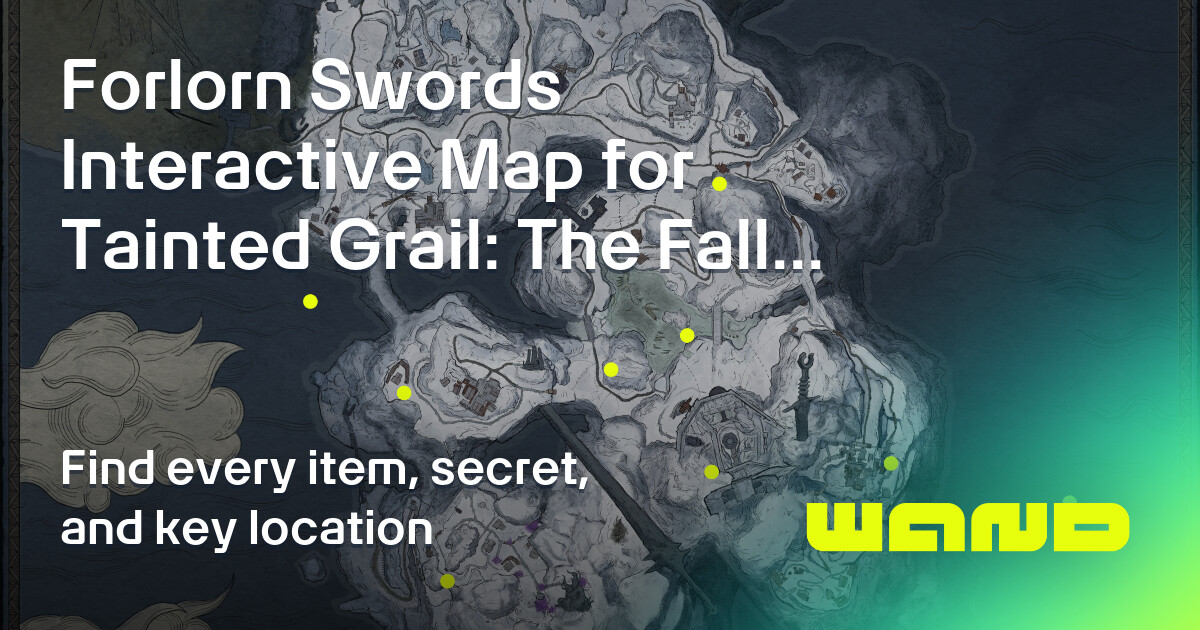Leggibile - Mappa Forlorn Swords per Tainted Grail: The Fall of Avalon ...