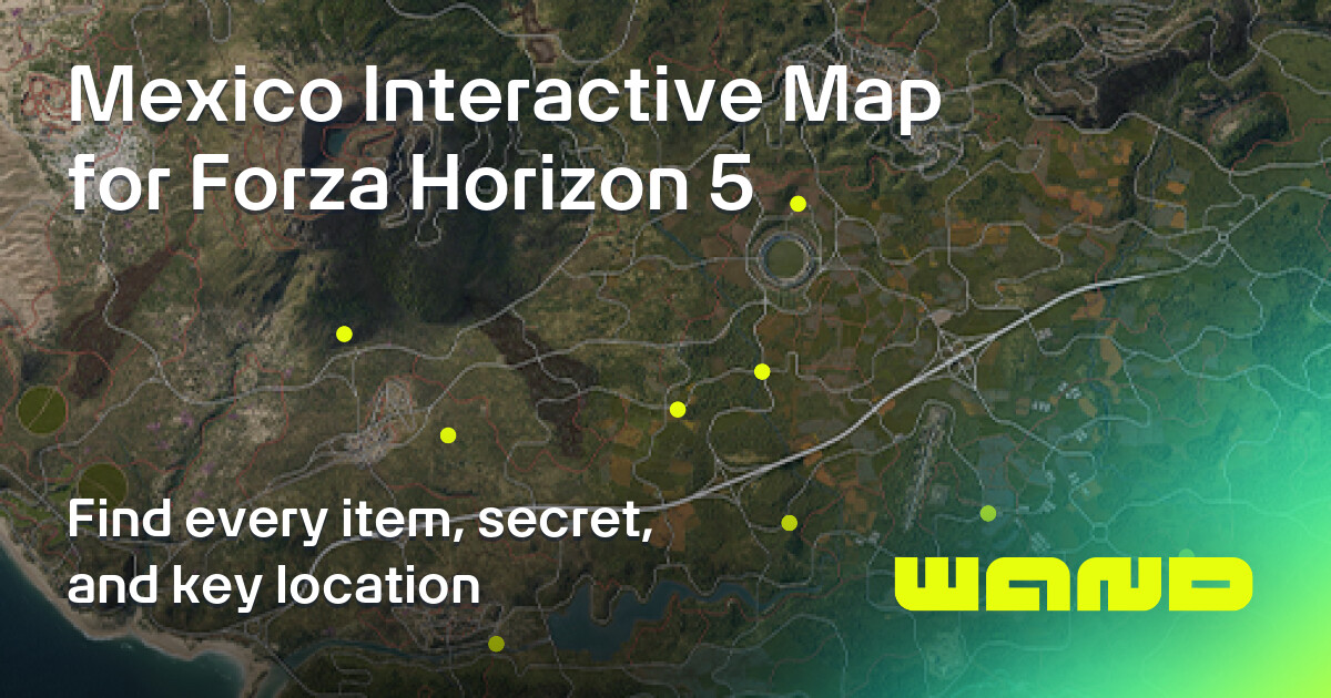 Danger Signs - Mexico Map for Forza Horizon 5 Checklist | WeMod Maps