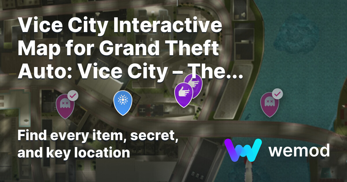 แผนที่ Vice City สำหรับ Grand Theft Auto: Vice City – The Definitive ...