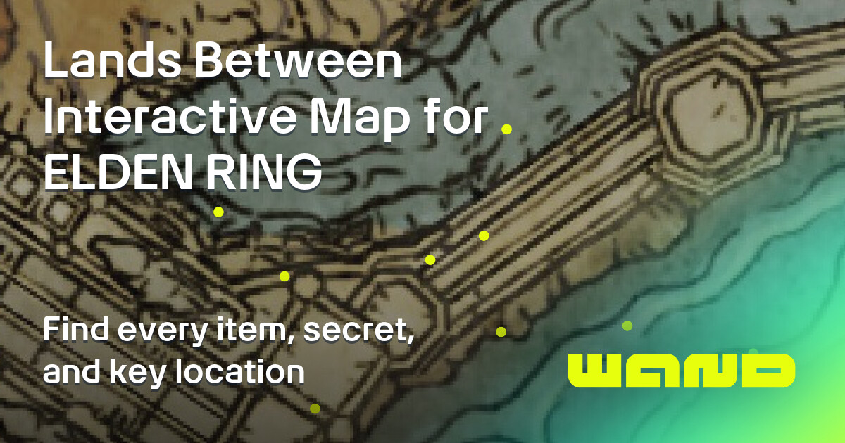 Carte Lands Between pour ELDEN RING Checklist by Category - 100% ...