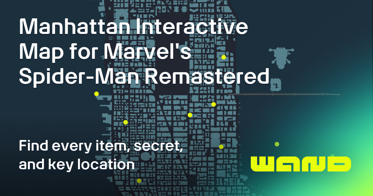 Mapa Manhattan para Marvel's Spider-Man Remastered Checklist by ...