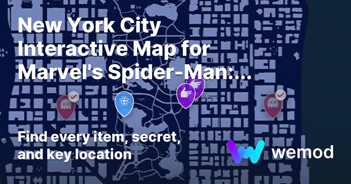 Mapa New York City para Marvel's Spider-Man: Miles Morales | Wand
