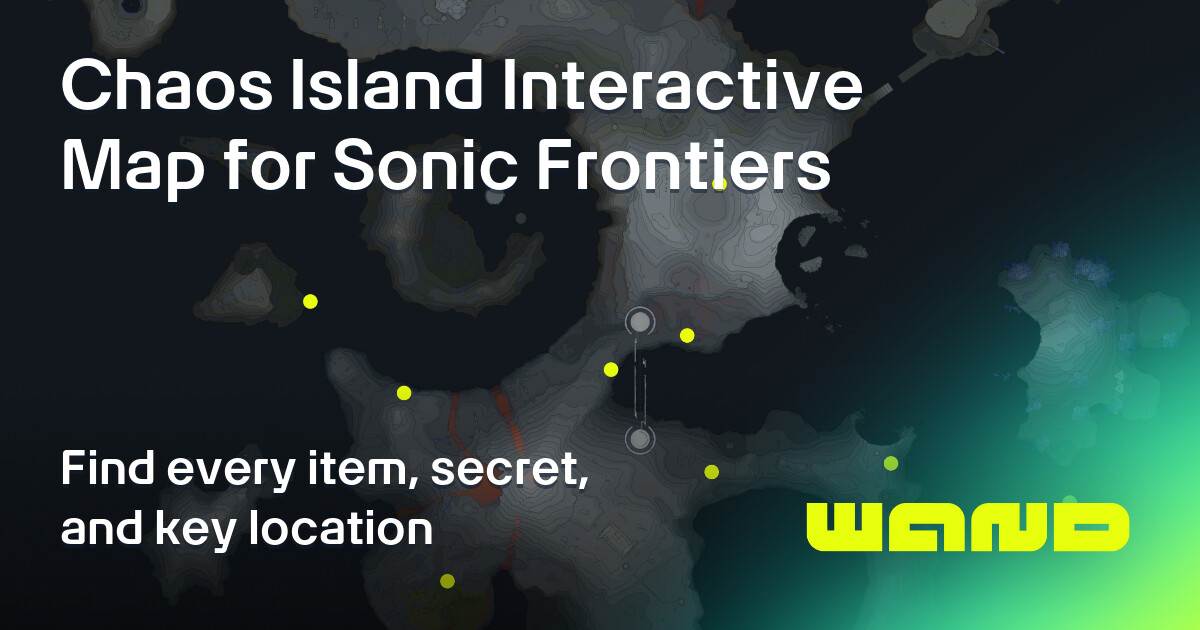 Cyber Space Portal - Chaos Island Map for Sonic Frontiers Checklist ...