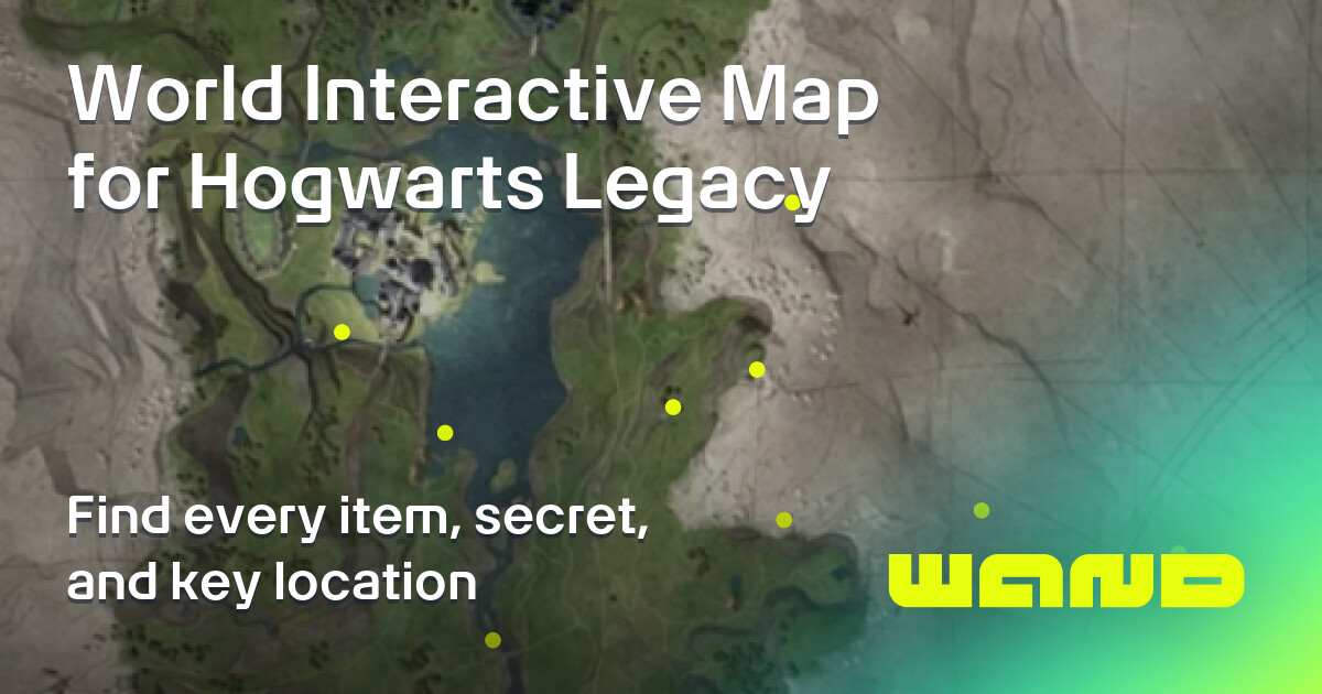 Merlin Trial - World Map for Hogwarts Legacy Checklist | WeMod Maps