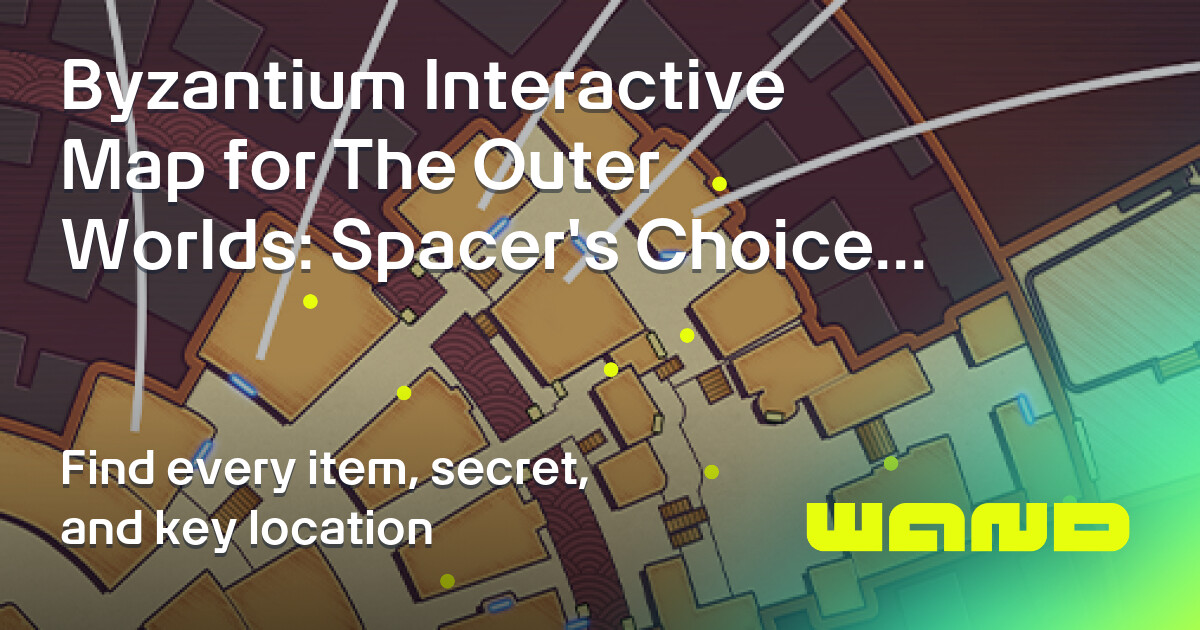 Point of Interest - Byzantium Map for The Outer Worlds: Spacer's Choice ...