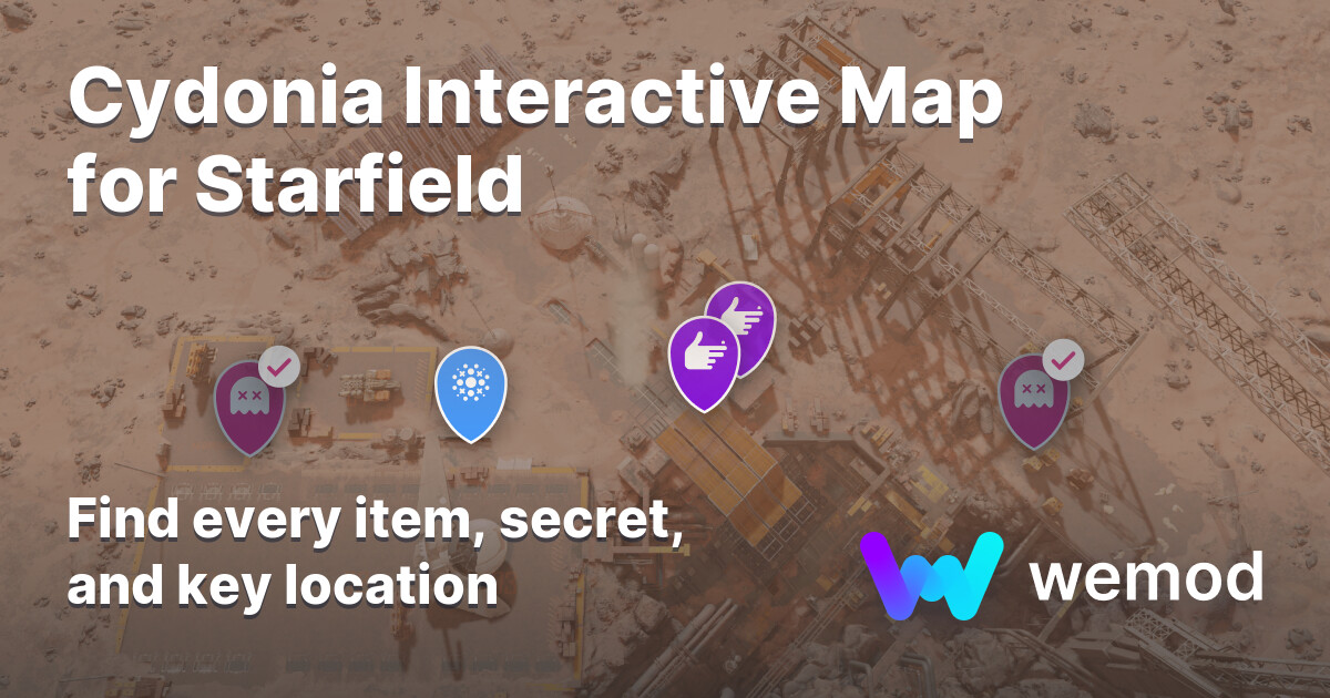 Cydonia Map for Starfield | WeMod