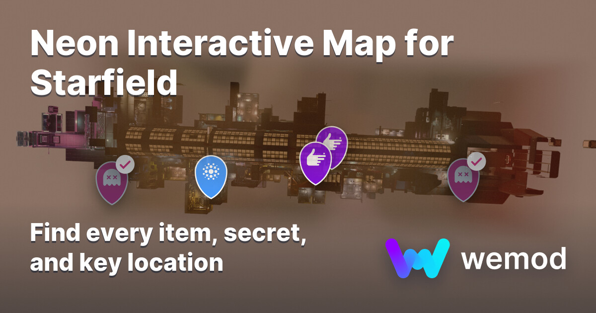 Neon Map for Starfield | WeMod