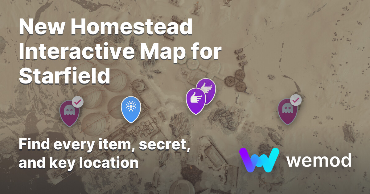 New Homestead Map for Starfield | WeMod