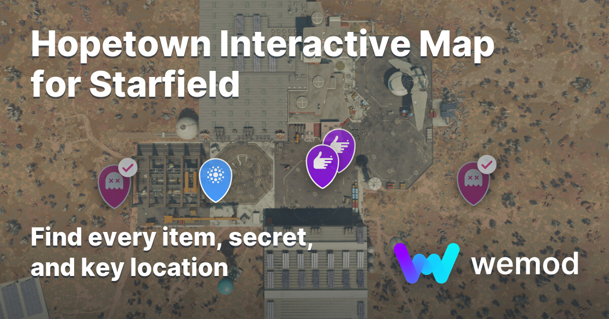 Hopetown Map for Starfield | WeMod
