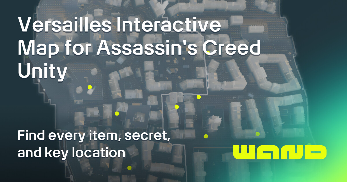 Versailles Map for Assassin's Creed Unity Checklist by Category - 100% ...