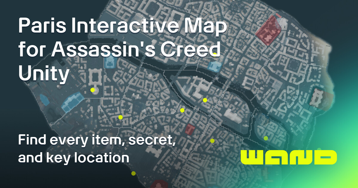 Easter Egg - Peta Paris untuk Assassin's Creed Unity Checklist | WeMod Maps