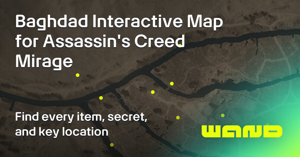 Baghdad Map for Assassin's Creed Mirage Checklist by Category - 100% ...