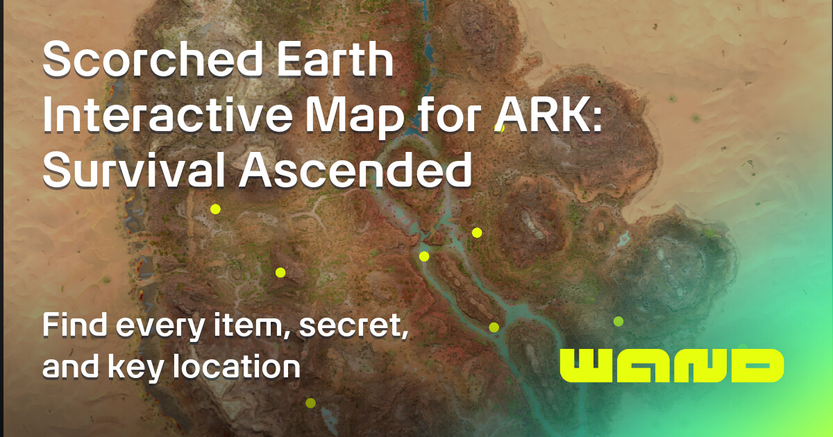 Explorer Notes - Scorched Earth Map for ARK: Survival Ascended ...